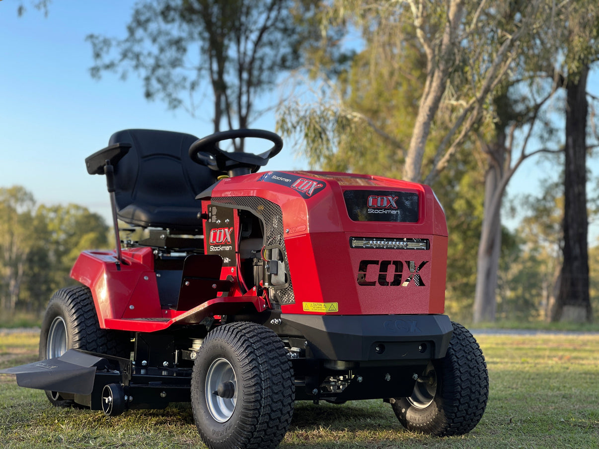COX Stockman PRO 35”/40" V-Twin Diff-Lock Ride-On Mower – Ipswich Mower ...